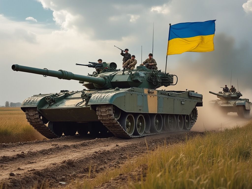 British Tanks in Russian Offensive - The Houston Time
